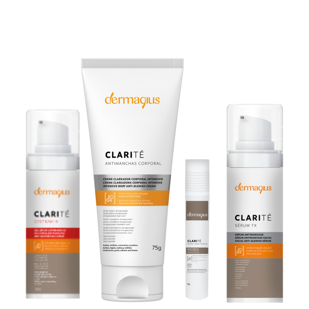 Linha Clarité: Clareamento Eficaz para Pele e Corpo – dermagius